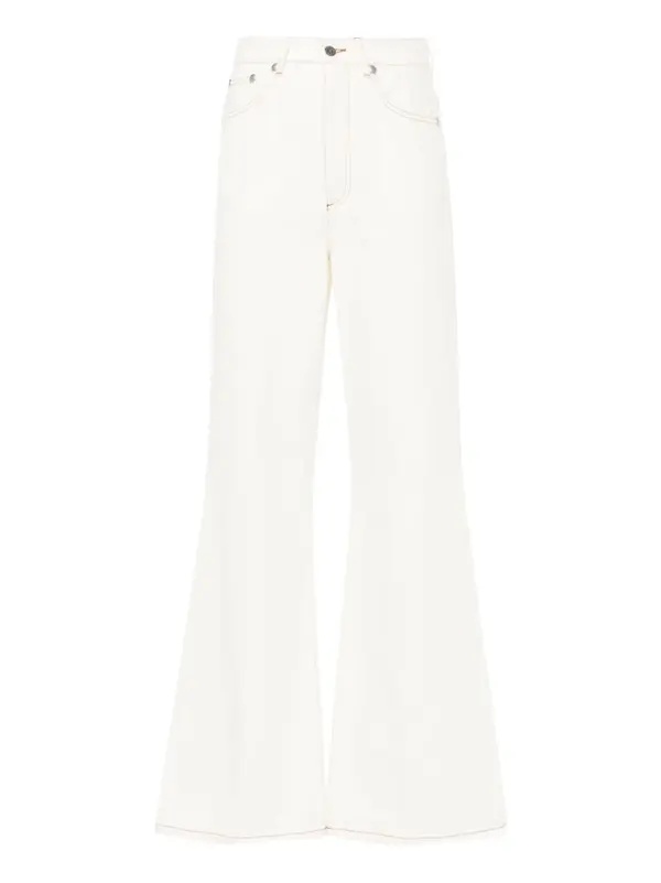 A.p.c. Clinteau High-rise Wide-leg Jeans - Neutrals