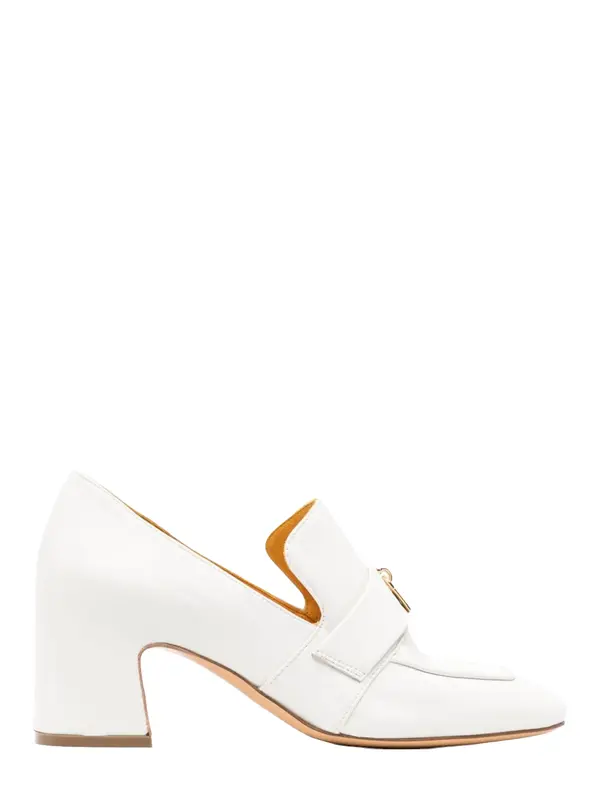 MADISON.MAISON Lock 55mm Leather Pumps - White