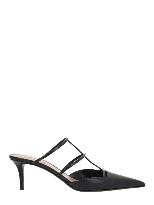 Valentino Garavani 60mm Rockstud Wispy Mules - Black