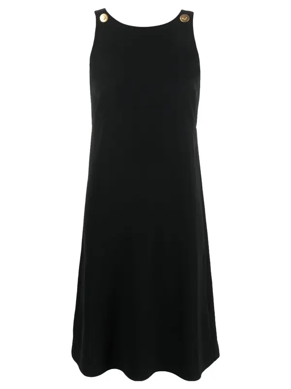 Givenchy Button-detailed Sleeveless Dress - Black