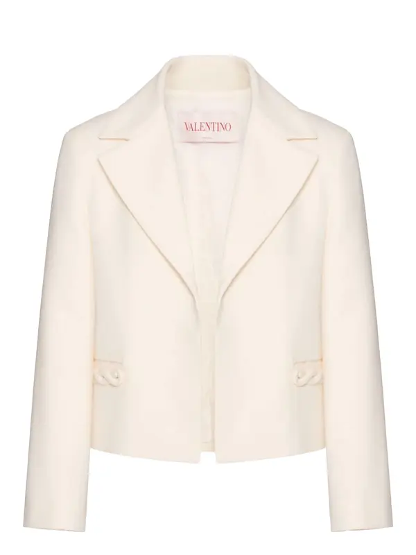 Valentino Garavani Crepe Couture Jacket - White