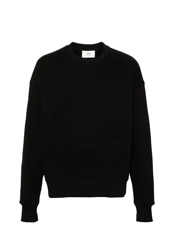 Ami De Coeur-embossed Sweatshirt - Black