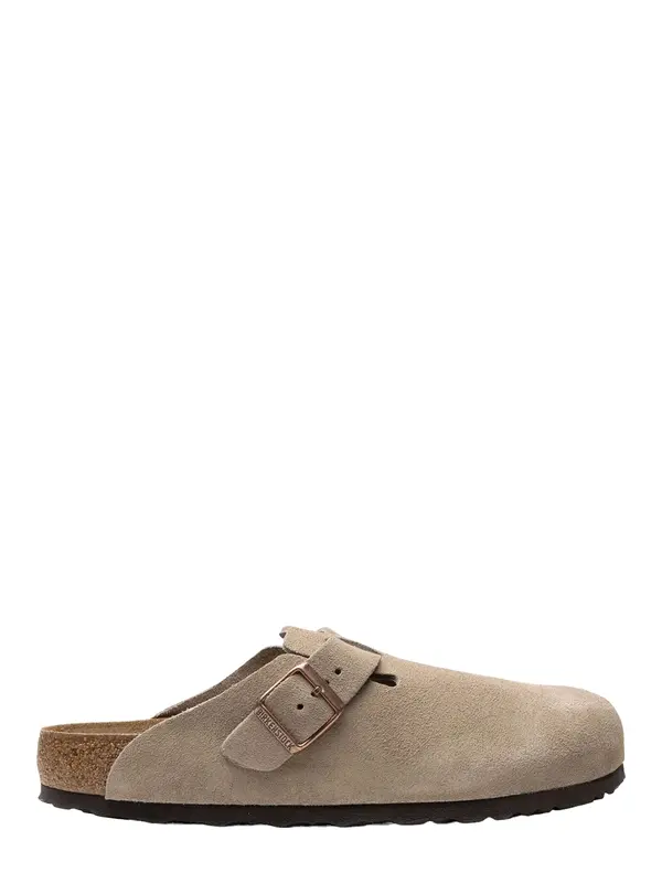BIRKENSTOCK Boston Suede Clogs - Neutrals