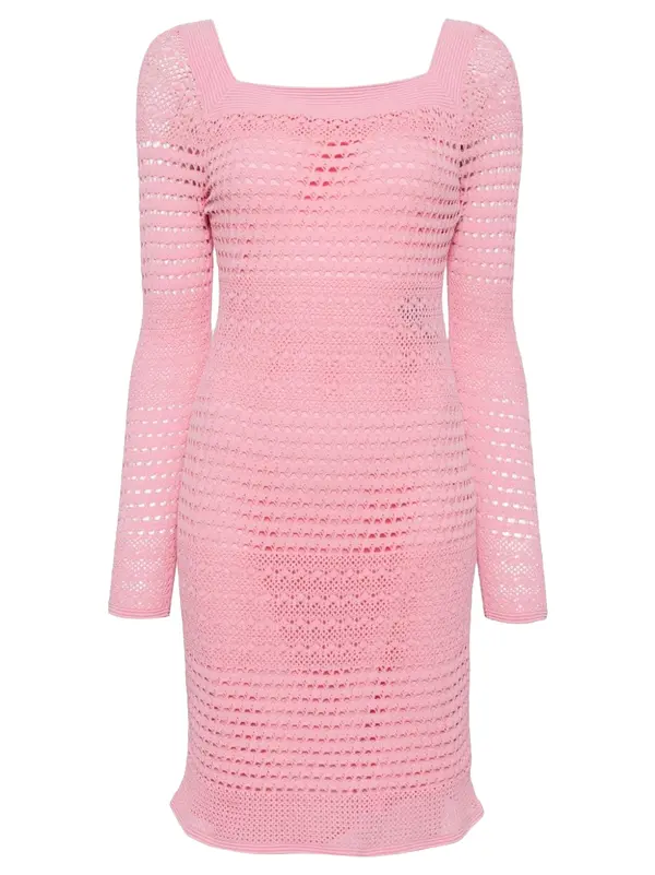 TOM FORD Open-knit Minidress - Pink