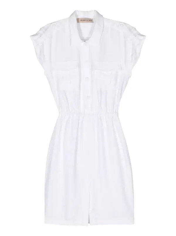 BLANCA VITA Afelandra Shirtdress - White