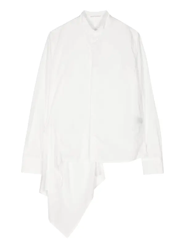 Yohji Yamamoto Asymmetric Cotton Shirt - White