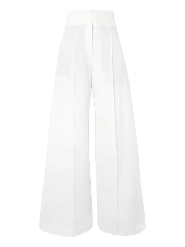 Brunello Cucinelli Twill Wide-leg Pants - Neutrals
