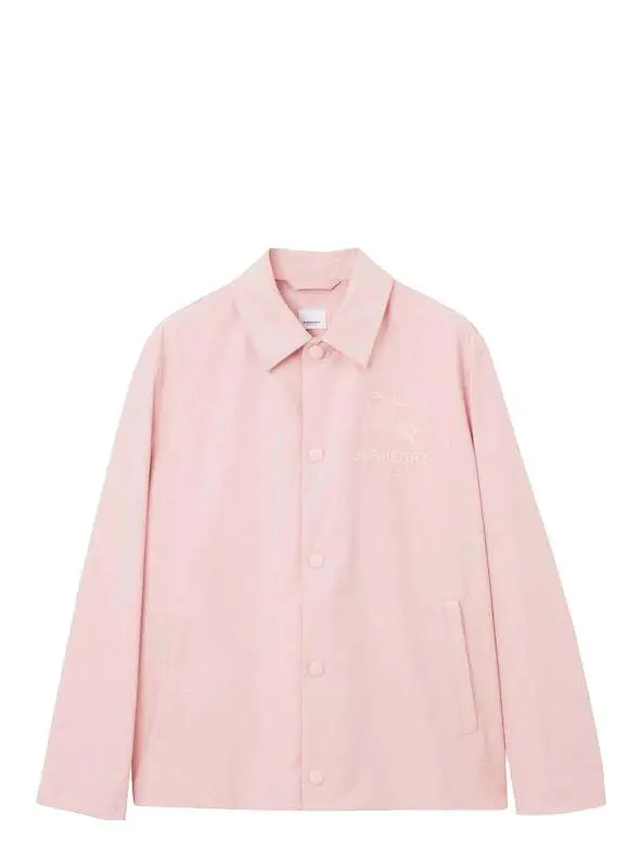 Burberry Embroidered Ekd Logo Jacket - Pink