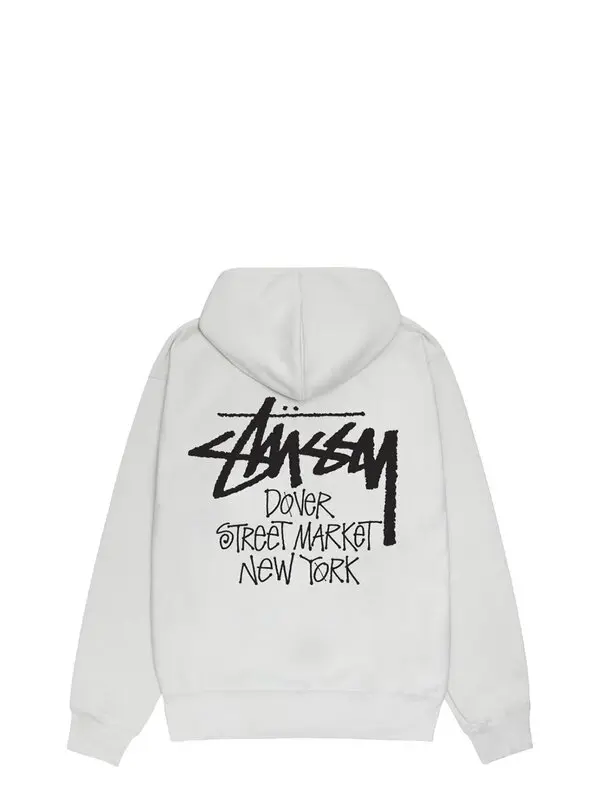 StÜssy X Dover Street Market New York Hoodie - Fog Grey