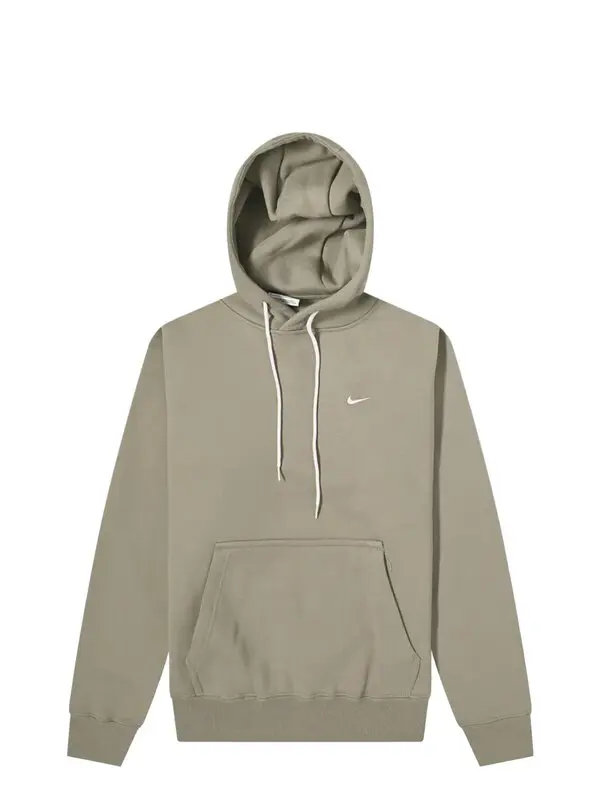 Nike Nikelab Solo Swoosh Fleece Hoodie - Light Army