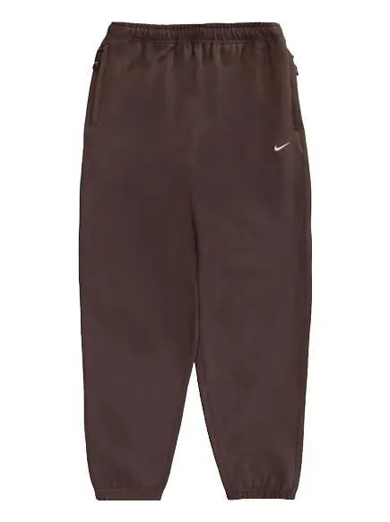 Nike Nrg Solo Swoosh Fleece Pants - Brown/white