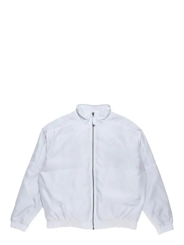Nike Solo Swoosh Satin Bomber Jacket - Summit White