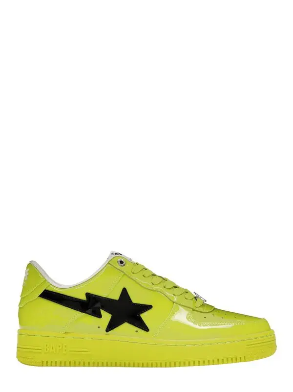BAPE A Bathing Ape Sta #2 Patentin Sneakers - Yellow/black