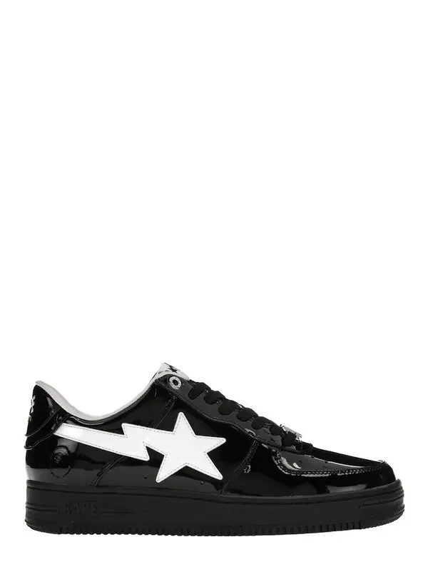BAPE A Bathing Ape Sta #2 Patentin Sneakers - Black/white