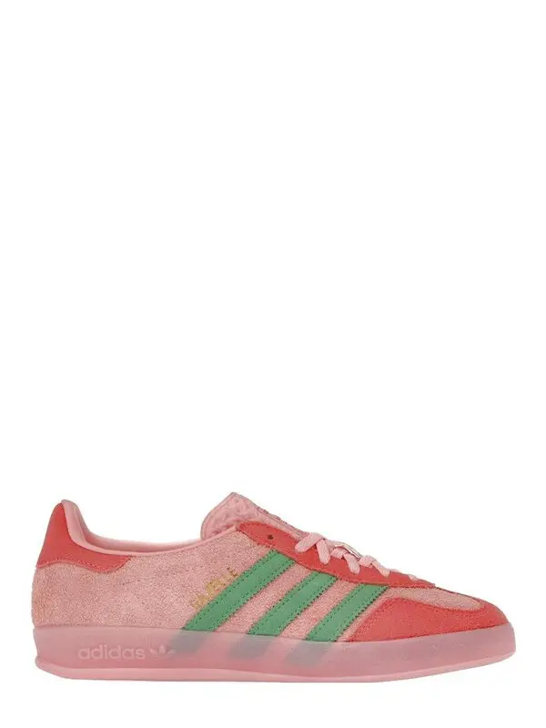 Adidas Gazelle Indoor Sneakers - Semi Pink Spark/preloved Green/preloved Scarelet Red
