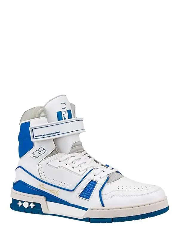 LOUIS VUITTON Trainer Sneaker Boot High-top - White/blue