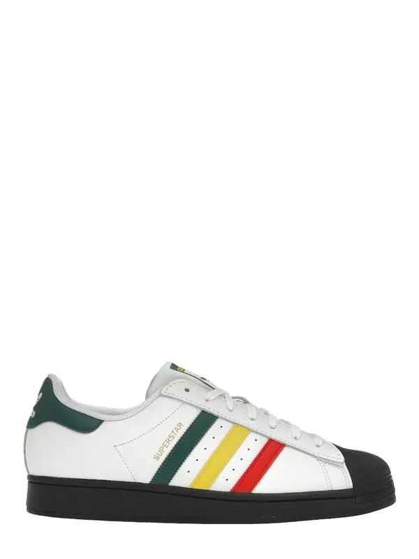 Adidas Superstar Rasta Sneakers - Cloud White/yellow/collegiate Green