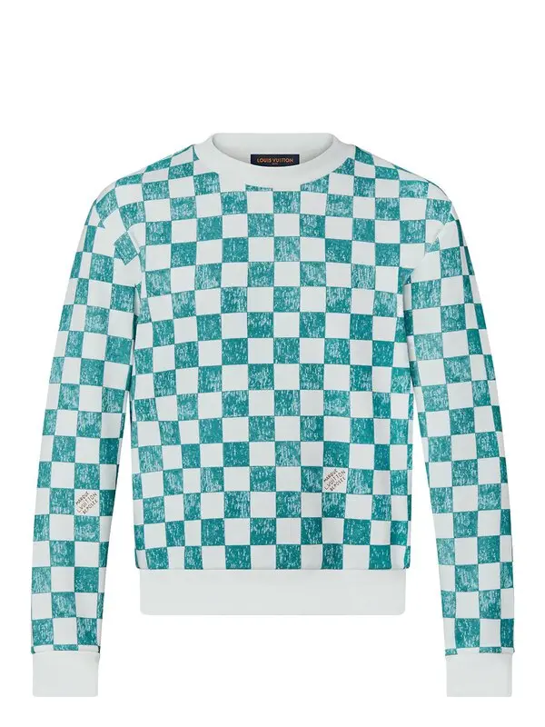 LOUIS VUITTON Printed Crewneck Sweatshirt - Ocean