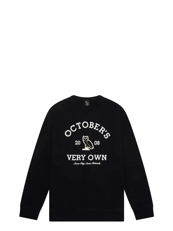 OVO Collegiate Crewneck Sweatshirt - Black