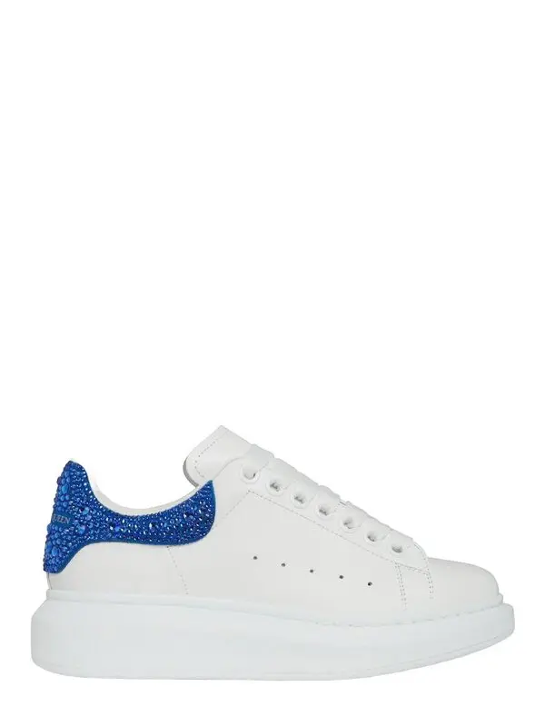 Alexander McQueen Oversized Crystal Sneakers - White/ultramarine