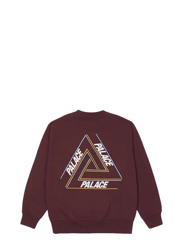 PALACE Triferg Crew - Burgundy