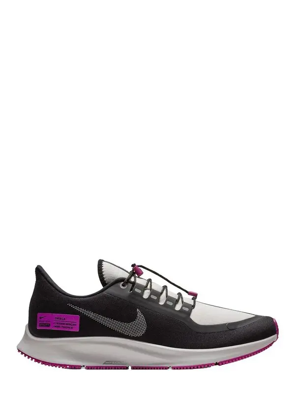 Nike Air Zoom Pegasus 35 Shield Wet Fly Sneakers - Black/reflect Silver/hyper Violet