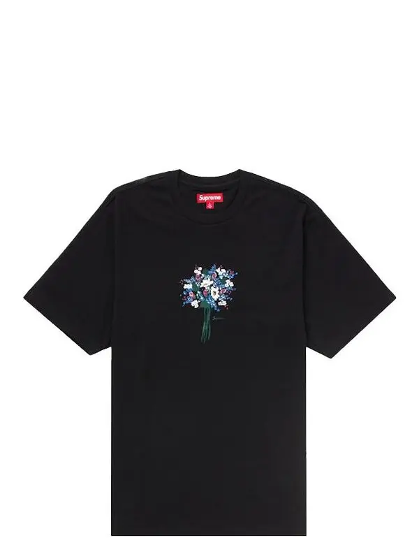 Supreme Bouquet Short Sleeve Top - Black