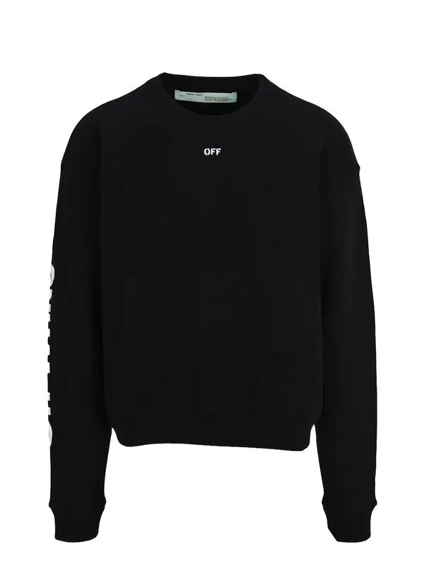 Off-White Graphic Sweatshirt - Back/white/blue