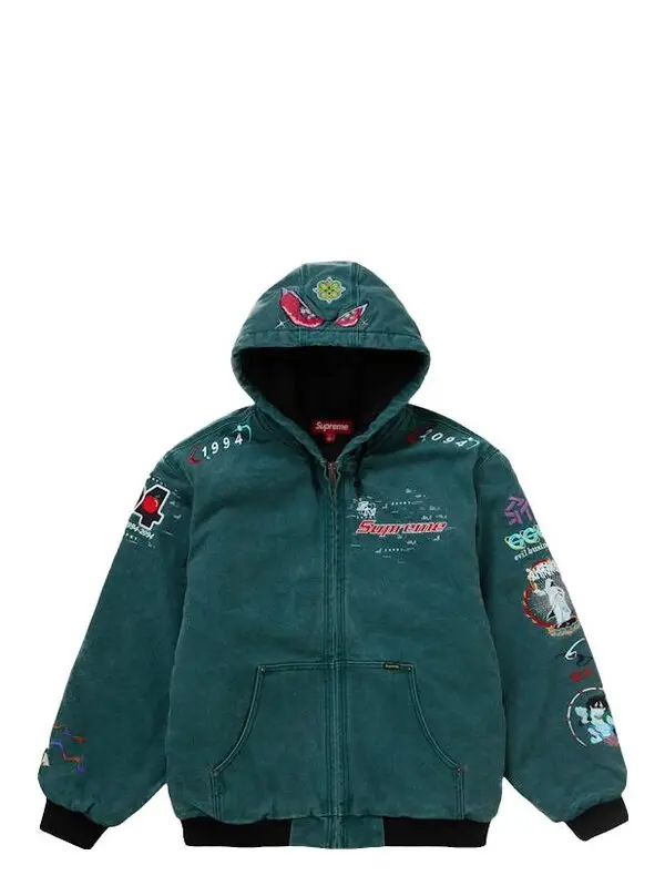 Supreme Hooded Work Jacket - Teal