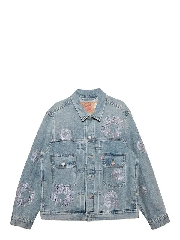 DENIM TEARS Bust Down Tears Type 2 Jacket - Light Wash