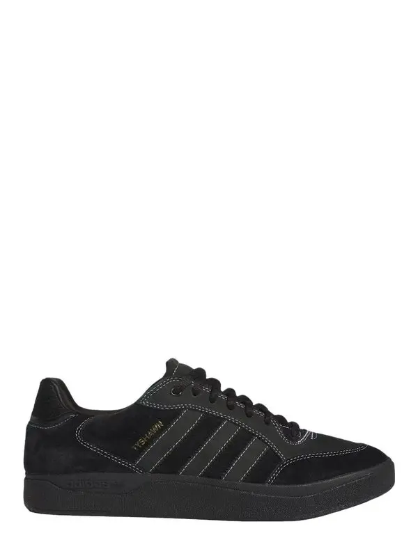 Adidas Tyshawn Low Top Sneakers - Core Black/cloud White/gold Metallic