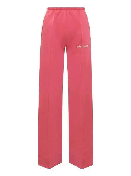 Palm Angels Logo Printed Side Stripe Track Pants - Pink
