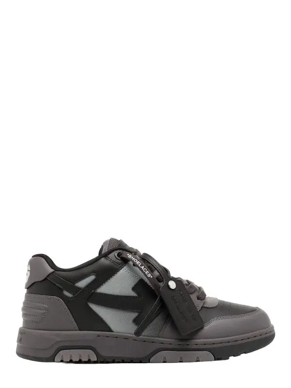 Off-White Out Of Office Ooo Low-top Sneakers - Black/light Grey