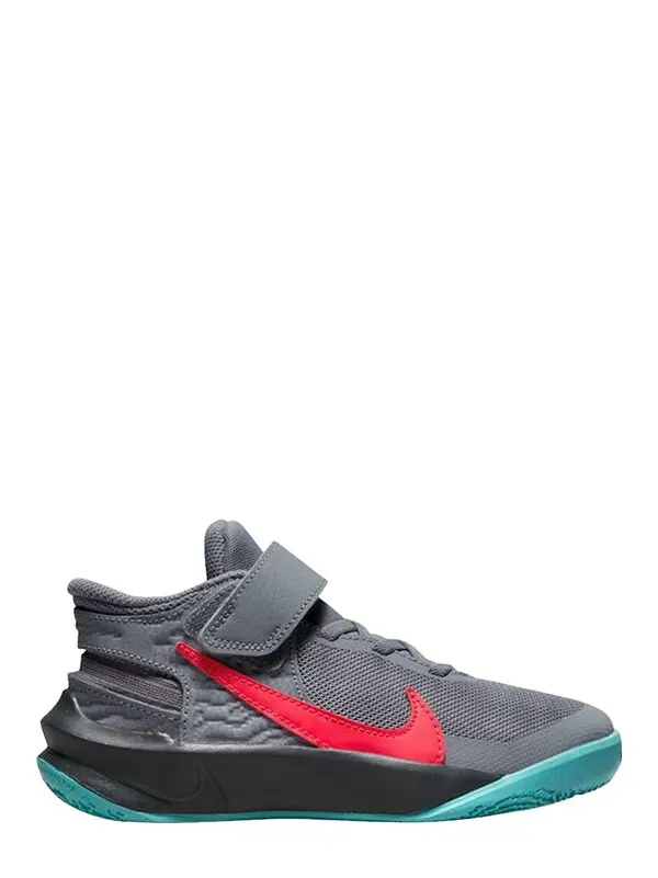 Nike Team Hustle D 10 Flyease Sneakers - Smoke Grey/dark Smoke Grey/washed Teal