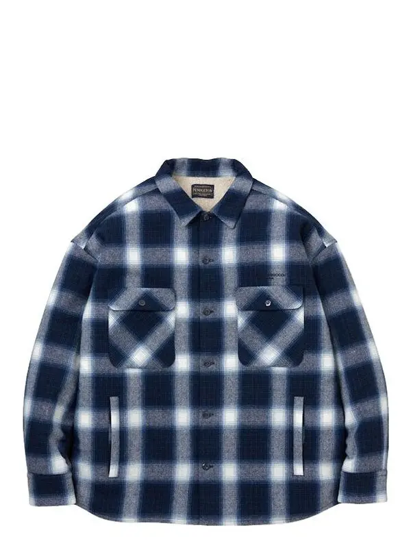 NEIGHBORHOOD X Pendleton Check Boa Jacket - Blue