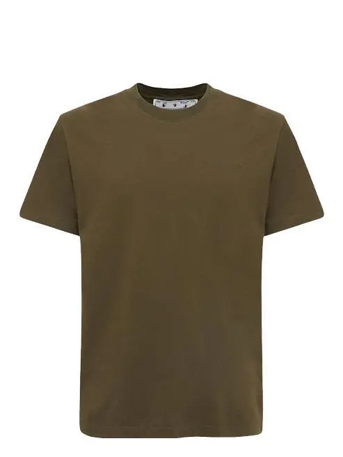 Off-White Rubber Diagonals Slim Fit T-shirt - Army Green