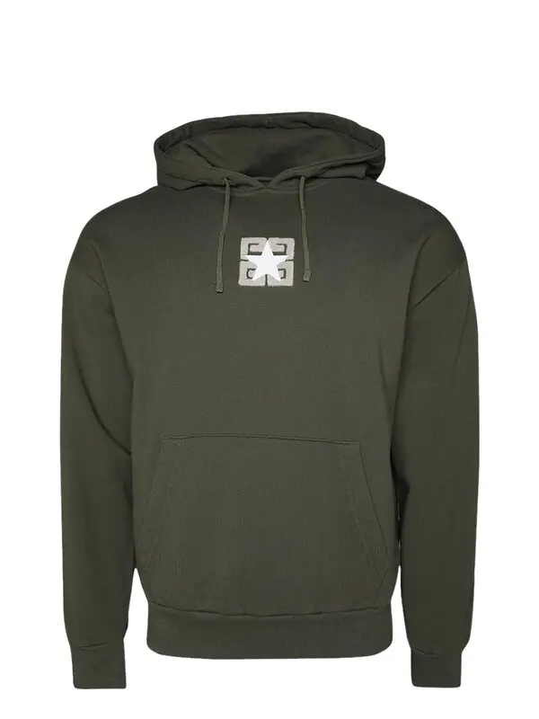 Givenchy Graphic Hoodie - Olive Green