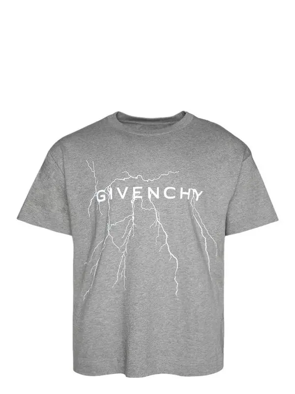 Givenchy Short Sleeves Graphic Tee - Grey