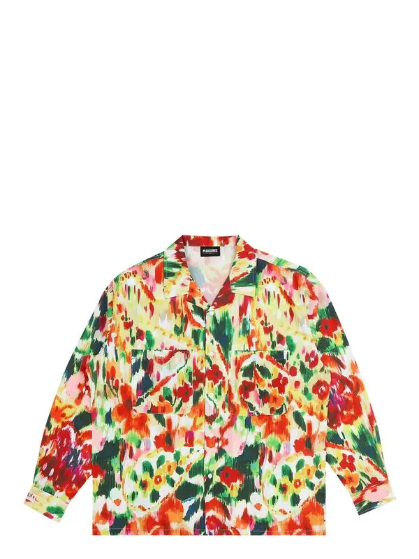 PLEASURES Trip Long-sleeve Button Down Shirt - Multicolor