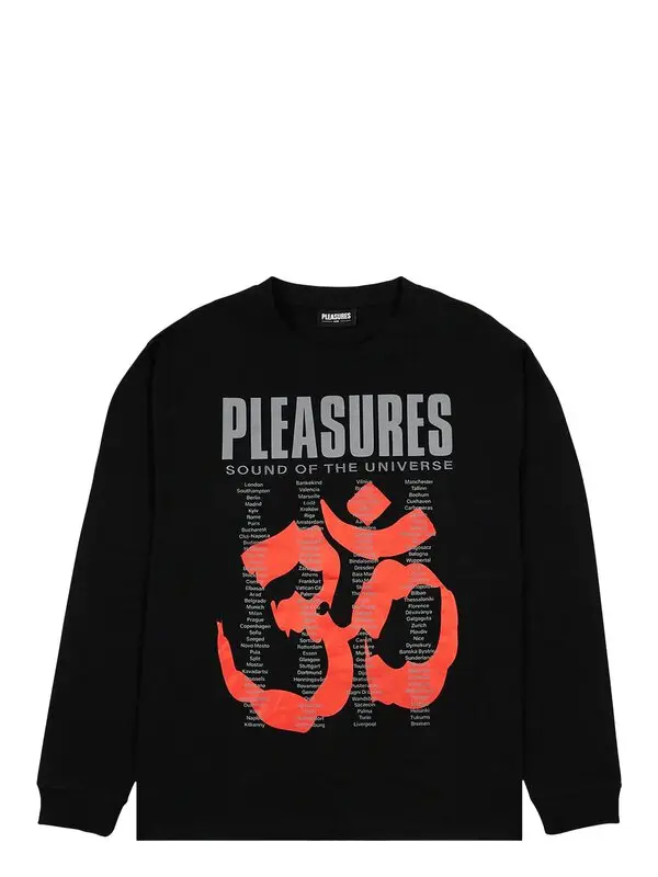 PLEASURES Universe Long-sleeve Shirt - Black