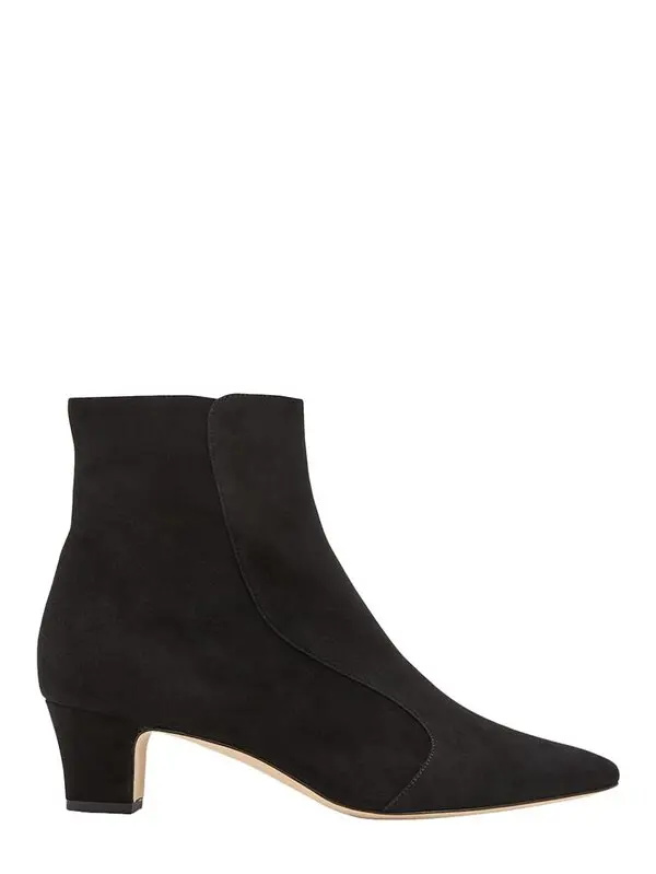 Manolo Blahnik Myconia Ankle Booties - Black