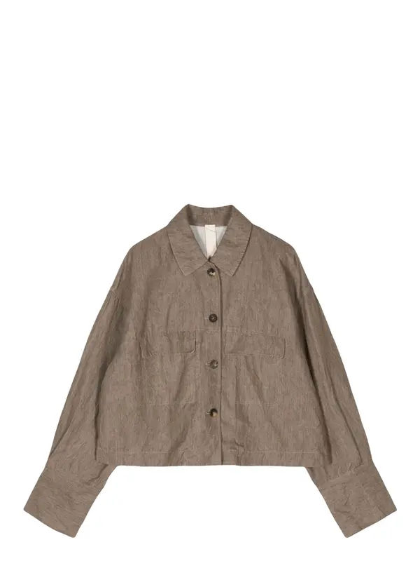 FORME D'EXPRESSION Mélange-effect Jacket - Brown