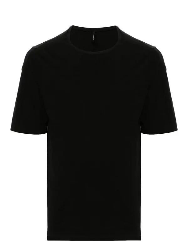 Transit Slub-texture Cotton T-shirt - Black