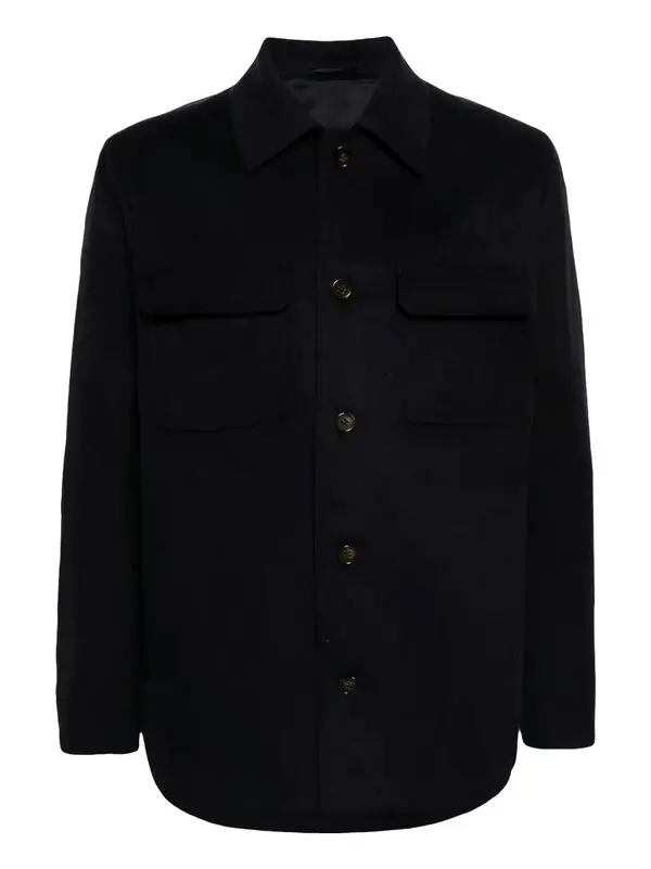 N.peal Wool-cashmere Blend Jacket - Blue