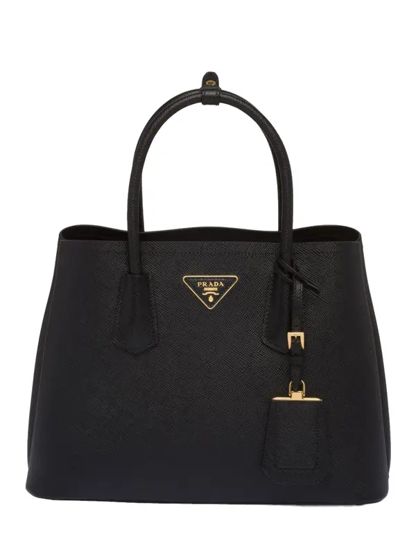 Prada Saffiano Leather Tote Bag - Black