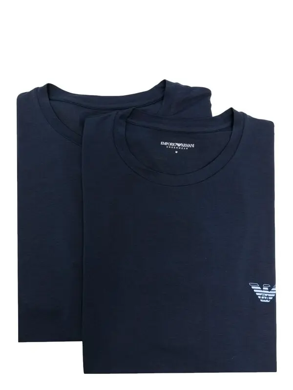 Emporio Armani Logo-print T-shirt - Blue