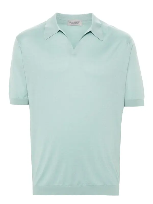 John Smedley Noah Cotton Polo Shirt - Green