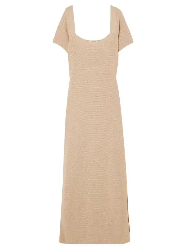Giuliva Heritage Cotton Maxi Dress - Neutrals