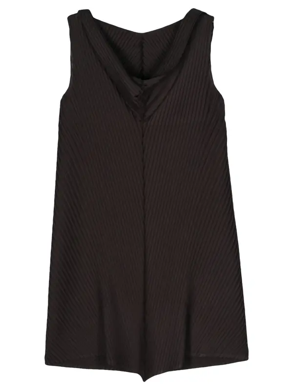 Issey Miyake Plissé Mini Dress - Black