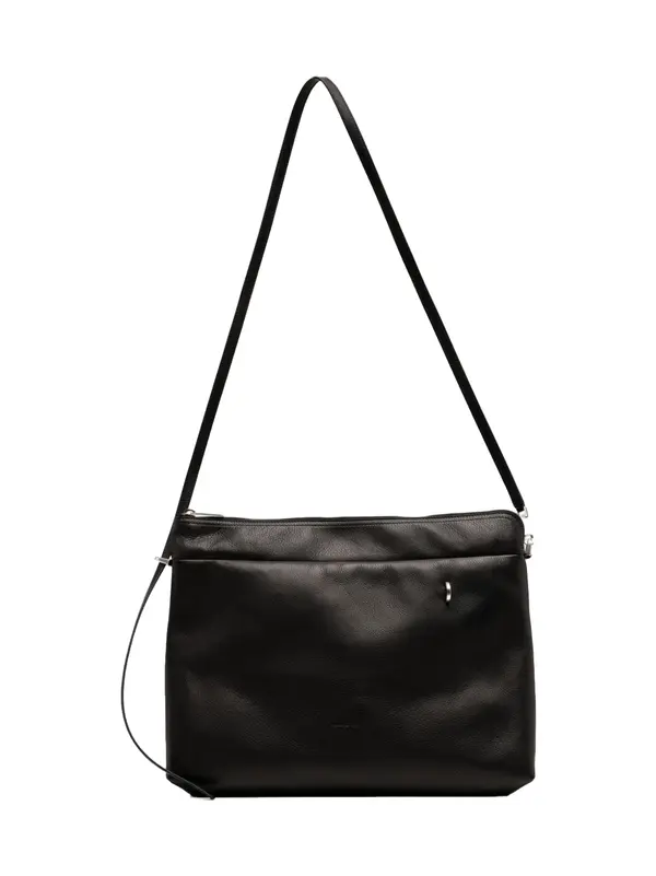 Rick Owens Large Adri Leather Crossbody Bag - Black